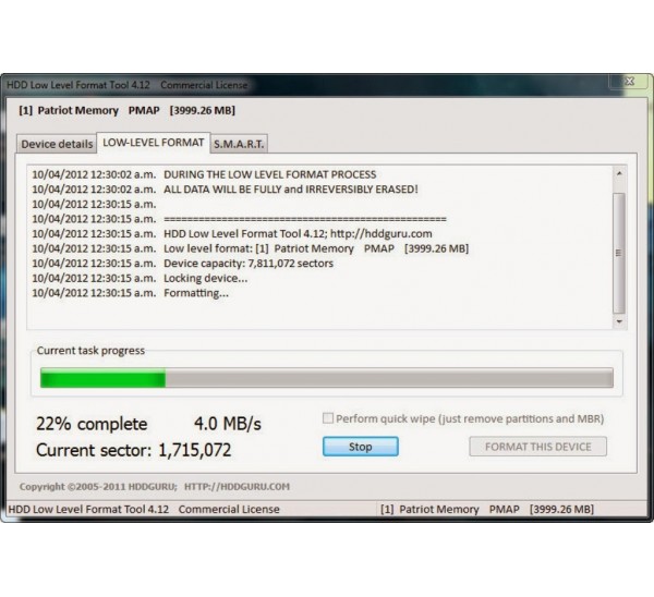 HDD Low Level Format Tool 4.40 HDD Low Level Format Tool 4.40